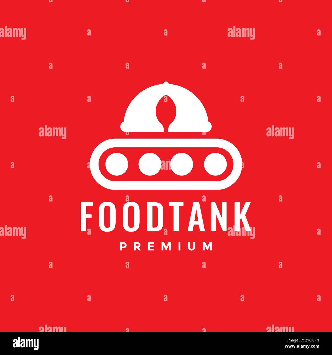 food tank restaurant brand concept logo design vector flat Stock Vector ...