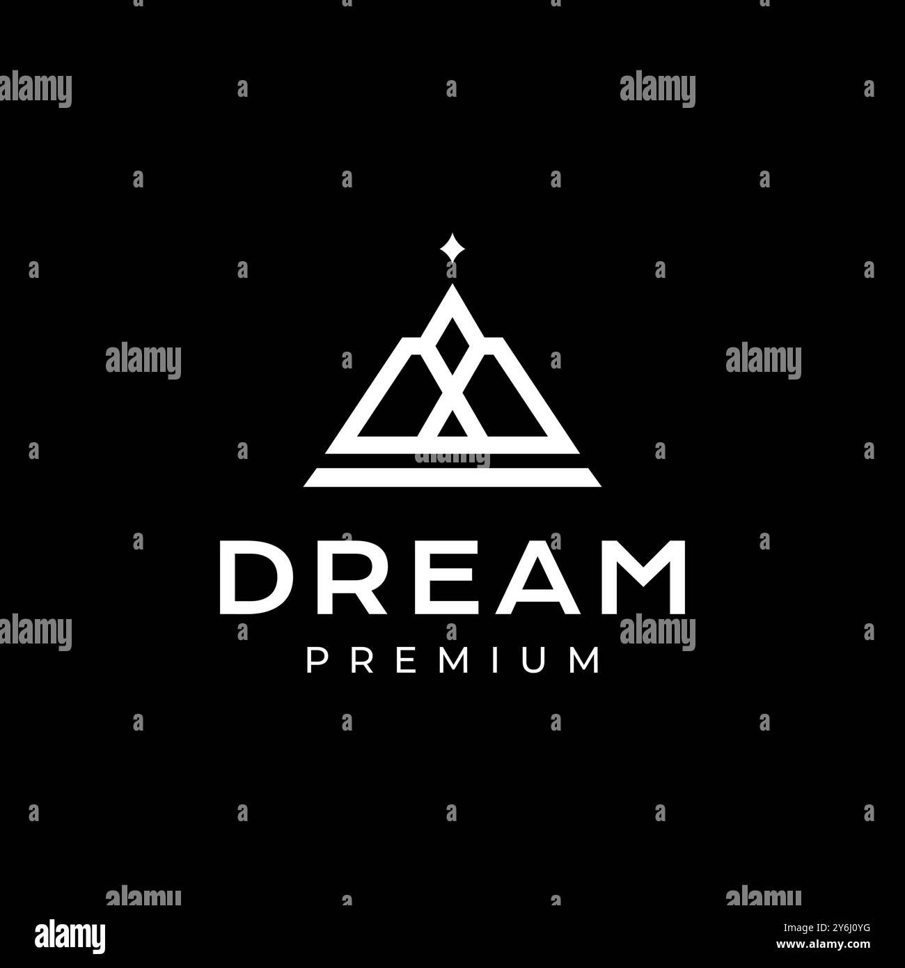 mountain outdoor modern minimalist logo design vector Stock Vector ...