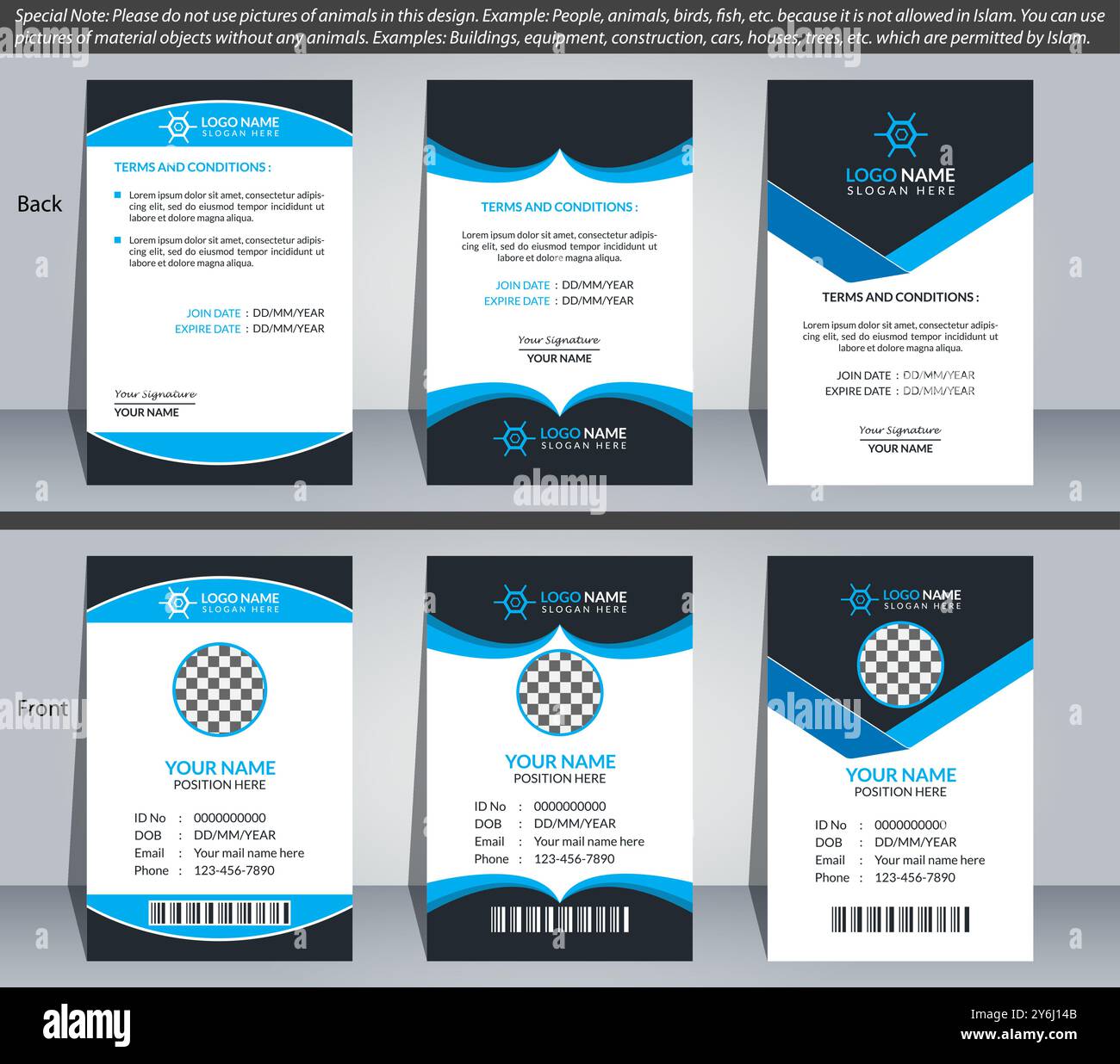 Creative ID Card Design Template Stock Vector Image & Art - Alamy