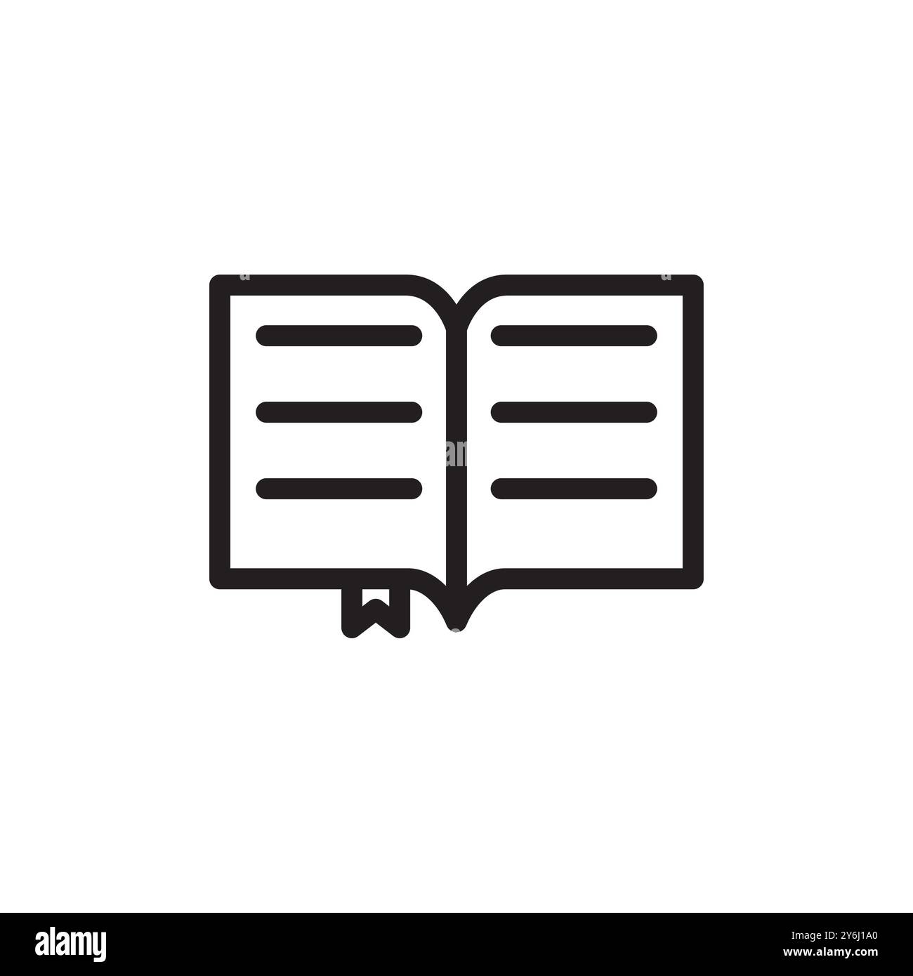 reading book line minimalist logo design vector Stock Vector Image ...
