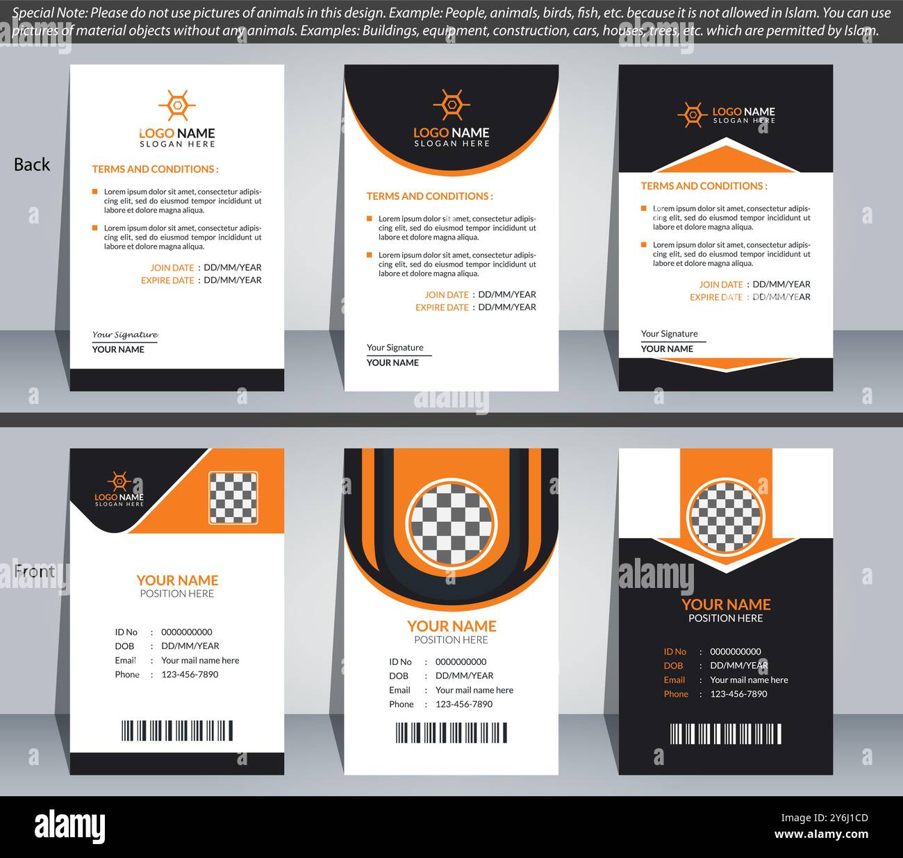 Professional identification card id Stock Vector Images - Alamy