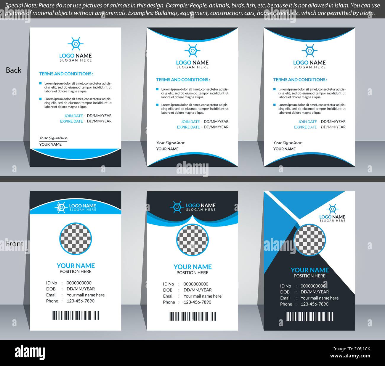 Creative ID Card Design Template Stock Vector Image & Art - Alamy