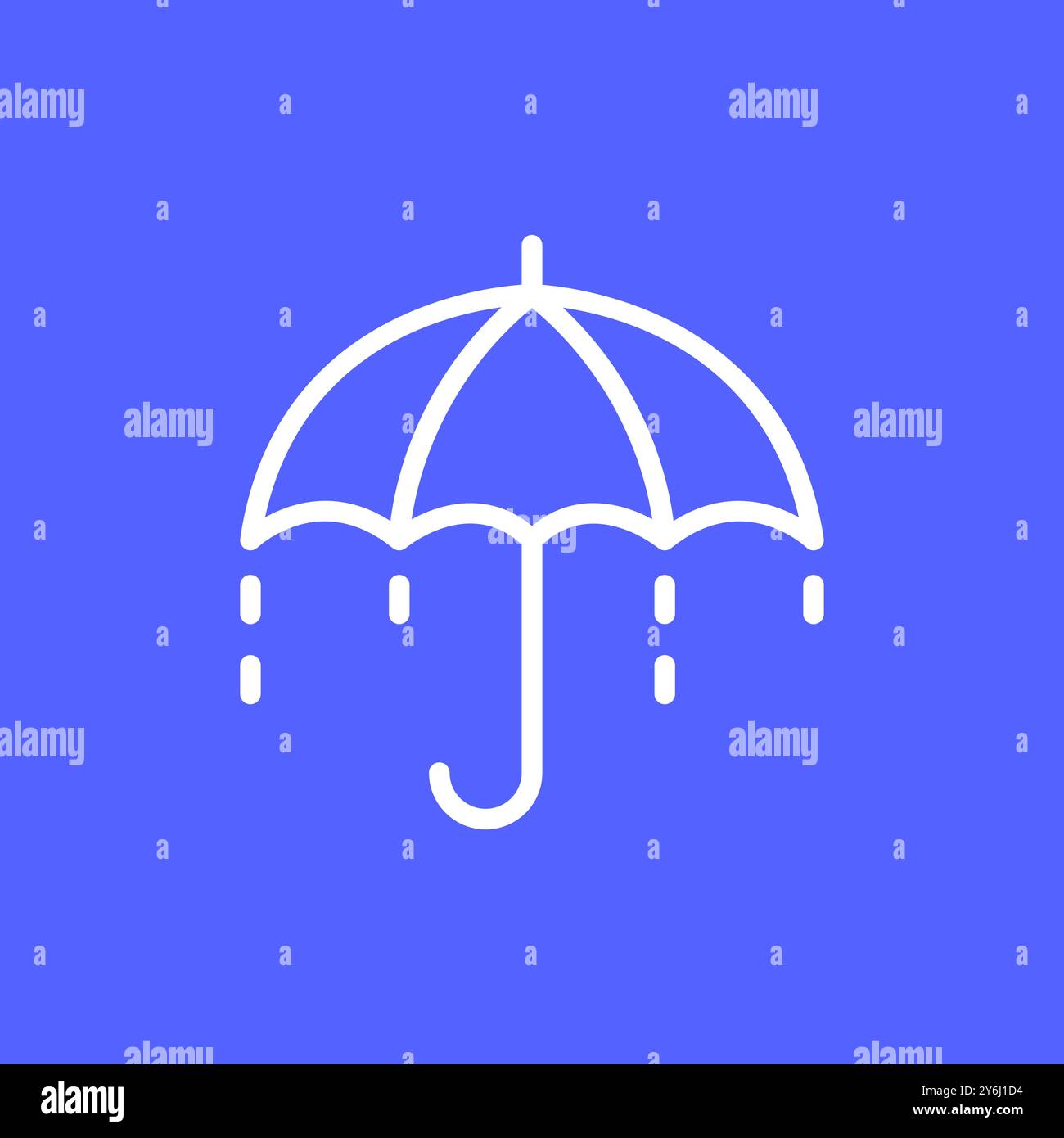 minimalist umbrella line logo design vector Stock Vector Image & Art ...
