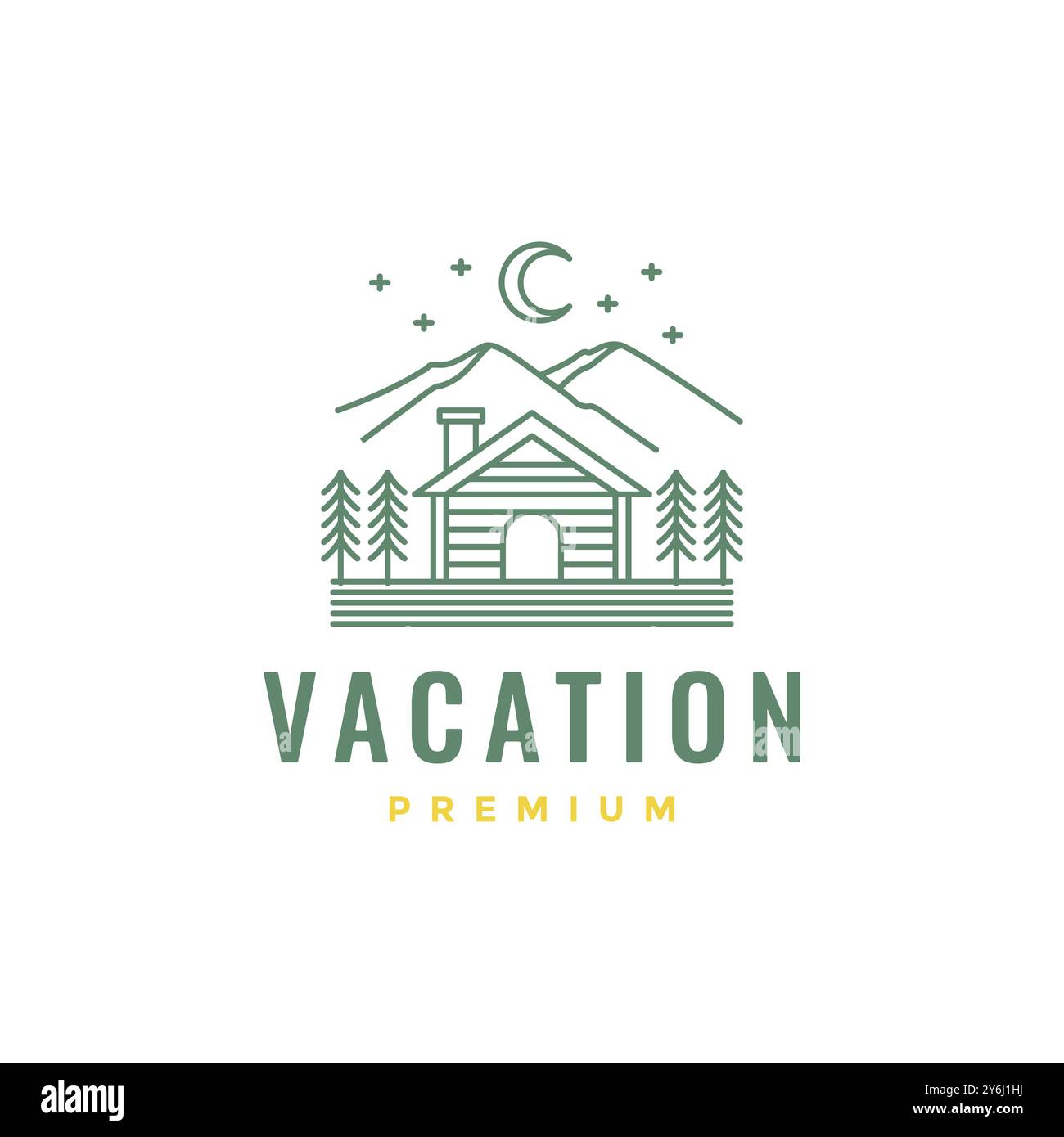 Log cabin camp rustic Cut Out Stock Images & Pictures - Alamy