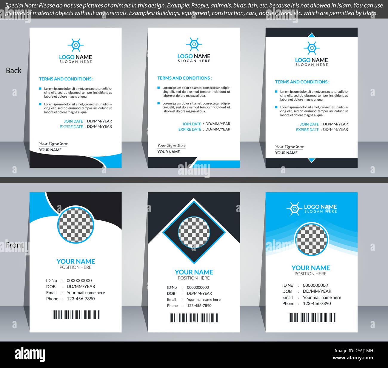 Creative ID Card Design Template Stock Vector Image & Art - Alamy