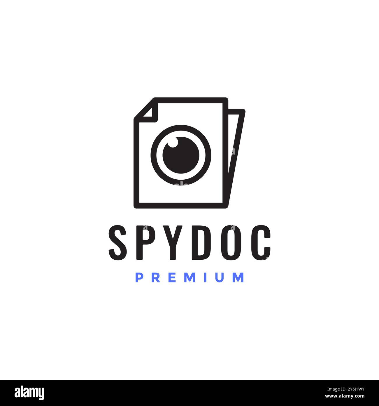 spy camera cool technology line logo design vector Stock Vector Image ...