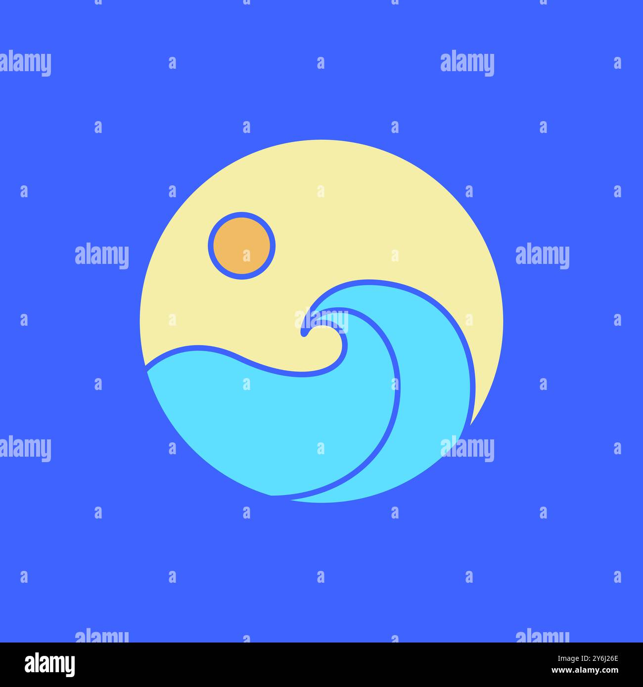 Breaker waves Stock Vector Images - Alamy