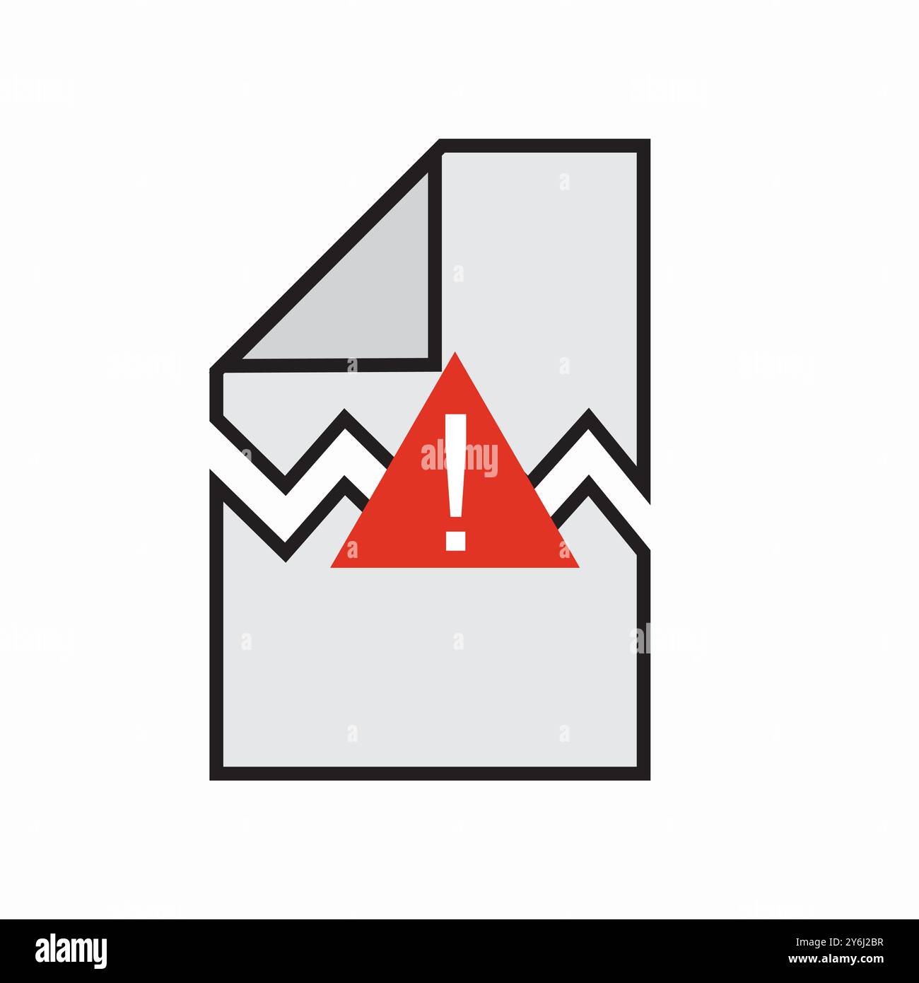 Corrupted file. Damaged data. Vector Stock Vector Image & Art - Alamy