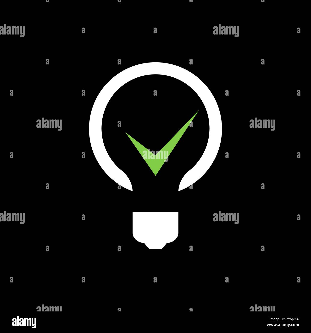 Lightbulb with spark icon hi-res stock photography and images - Alamy