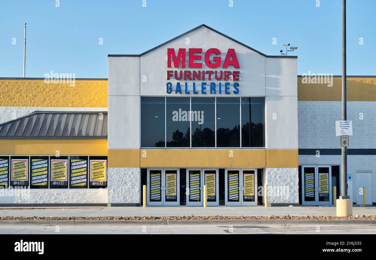 Houston, Texas USA 06-23-2024: Mega Furniture Galleries storefront ...
