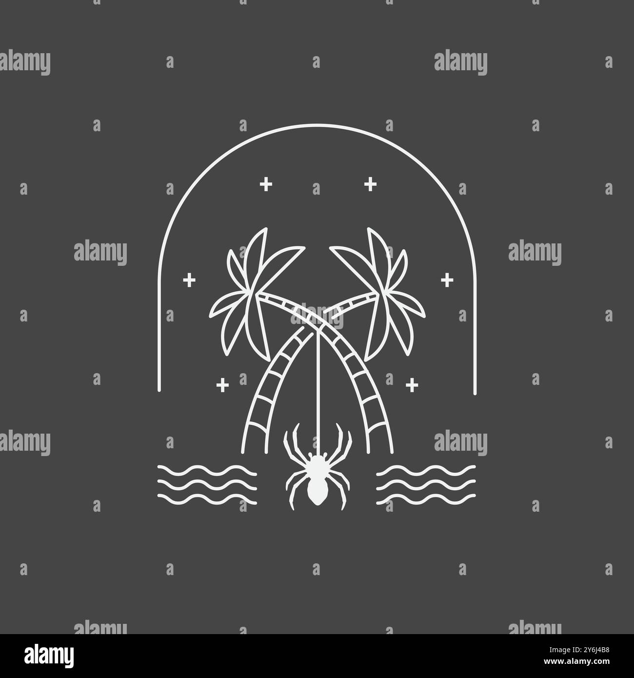 Coconut spider Stock Vector Images - Alamy