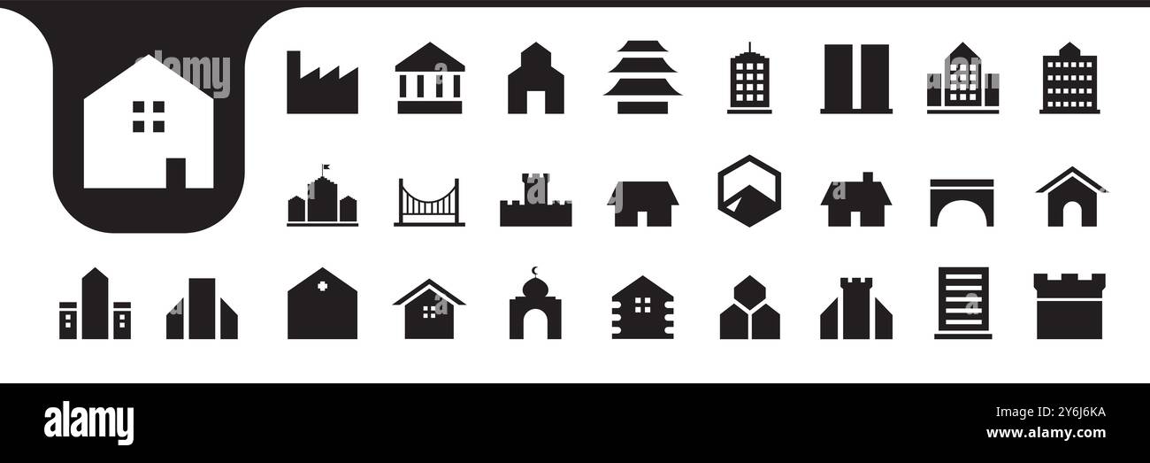 building flat minimal icon logo design vector Stock Vector Image & Art ...