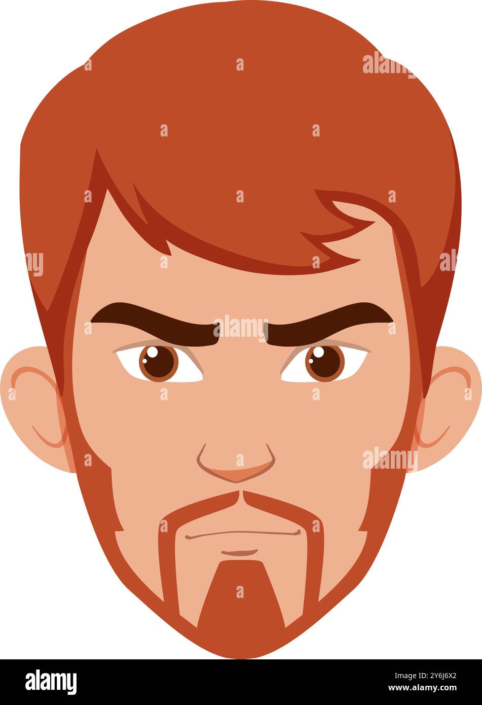 Serious headshot Stock Vector Images - Alamy