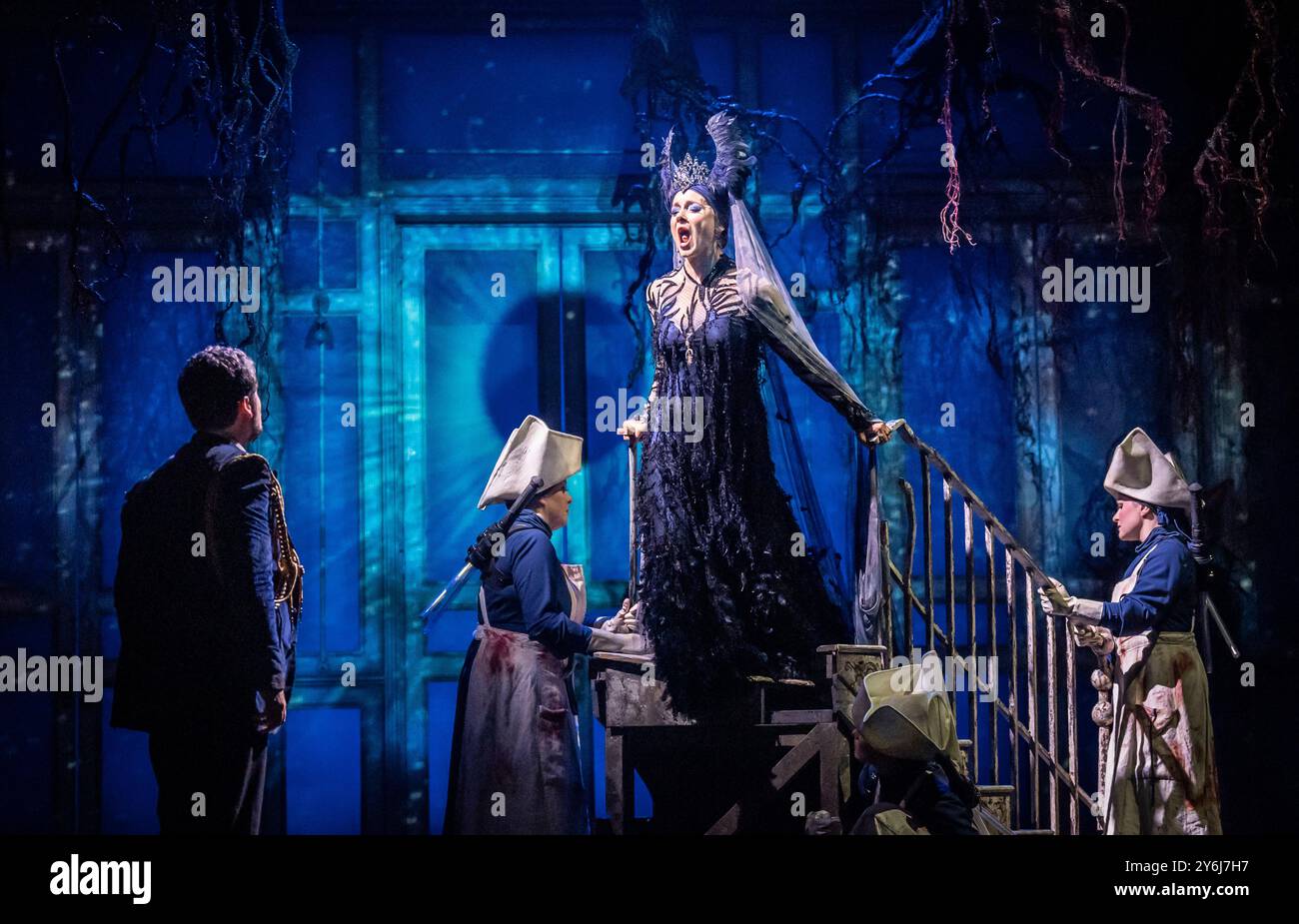 Anna Dennis playing the Queen of the Night during a dress rehearsal of ...