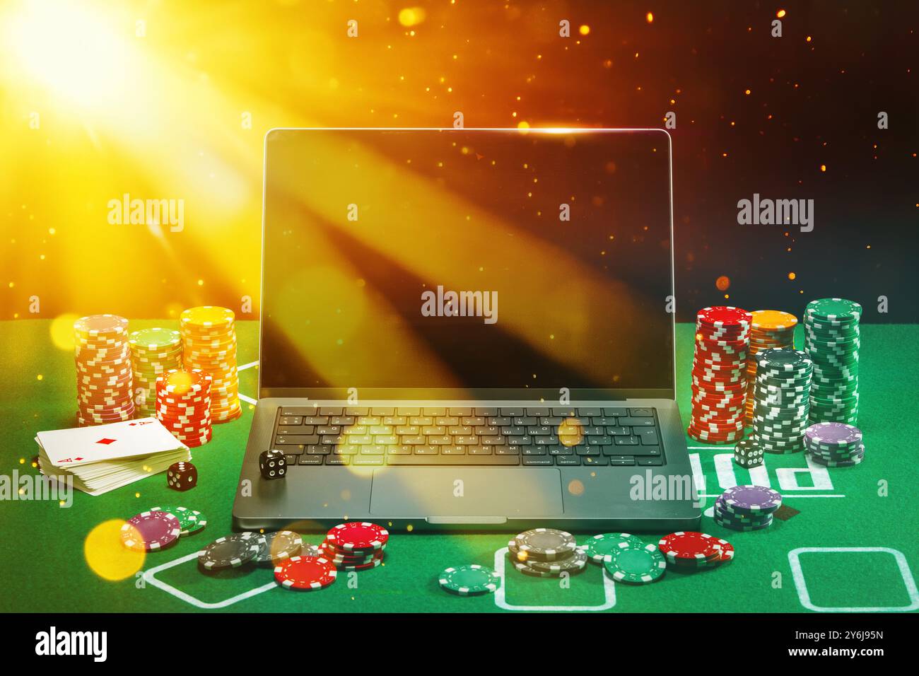 Poker table setup hi-res stock photography and images - Alamy