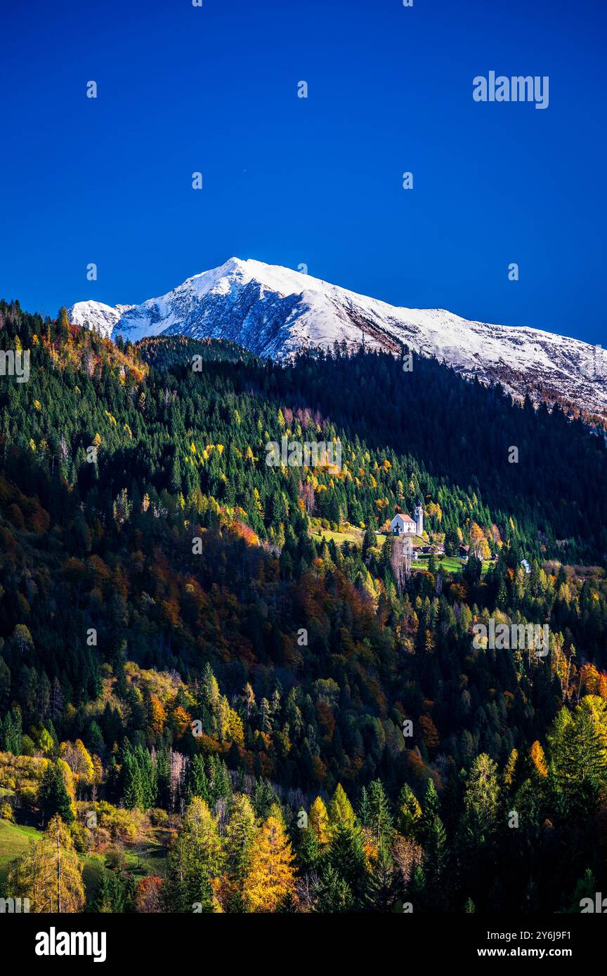 Autumn in Val Degano. Forni Avoltri. Explosion of colors in the Piave ...