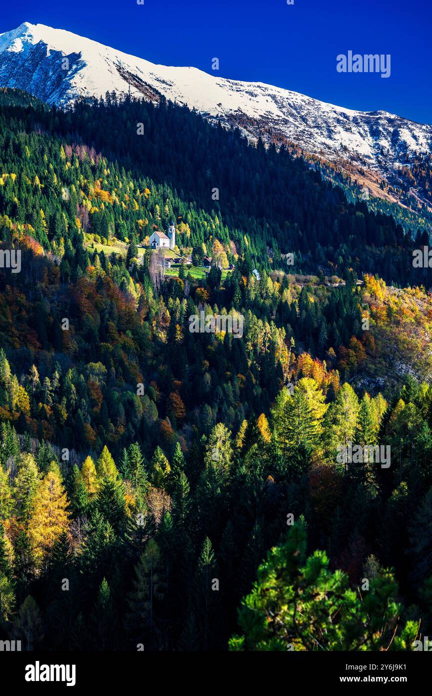 Autumn in Val Degano. Forni Avoltri. Explosion of colors in the Piave ...