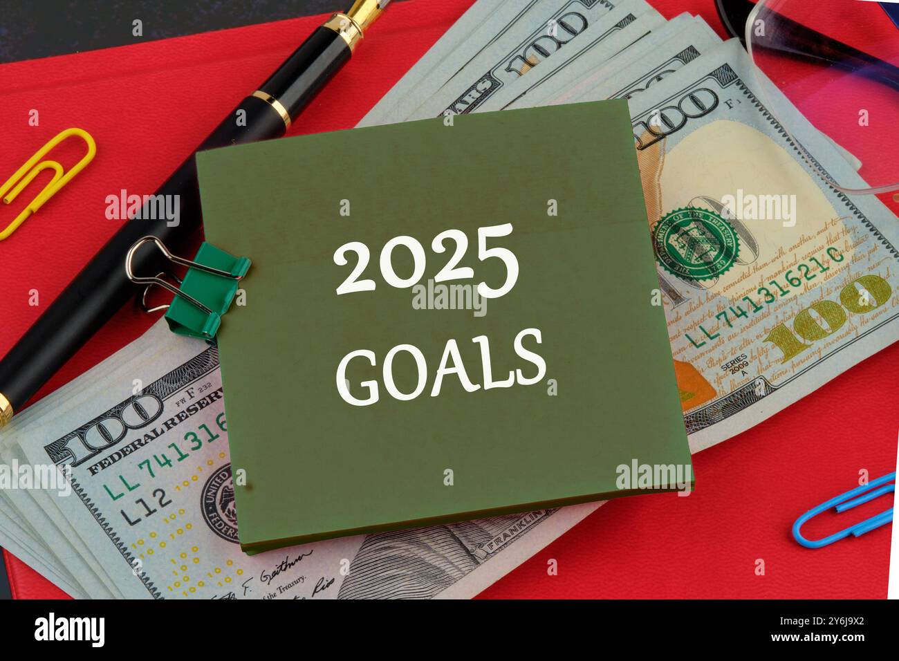 New Year New Start, Resolutions, Strategy, mission concept. 2025 GOALS ...