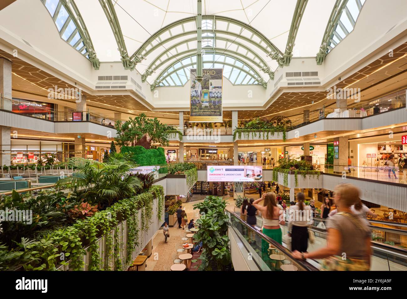 Shopping centre corridor shops wide hi-res stock photography and images ...