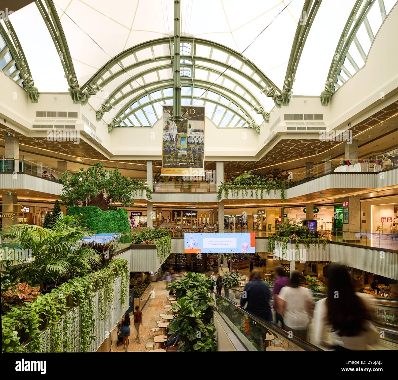 Shopping centre corridor shops wide hi-res stock photography and images ...