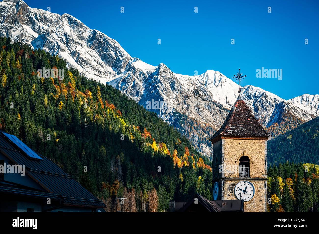 Autumn in Val Degano. Forni Avoltri. Explosion of colors in the Piave ...