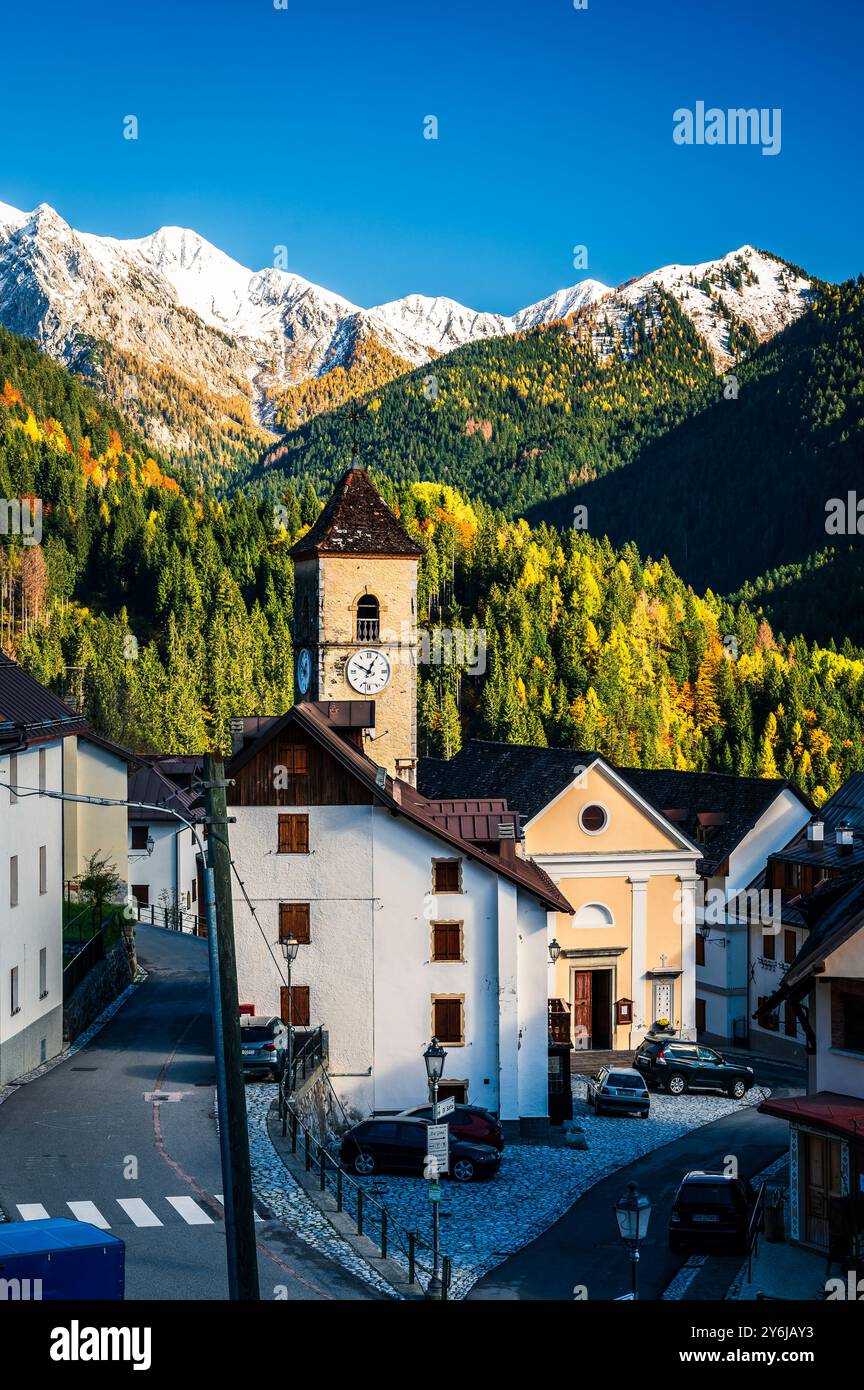 Autumn in Val Degano. Forni Avoltri. Explosion of colors in the Piave ...