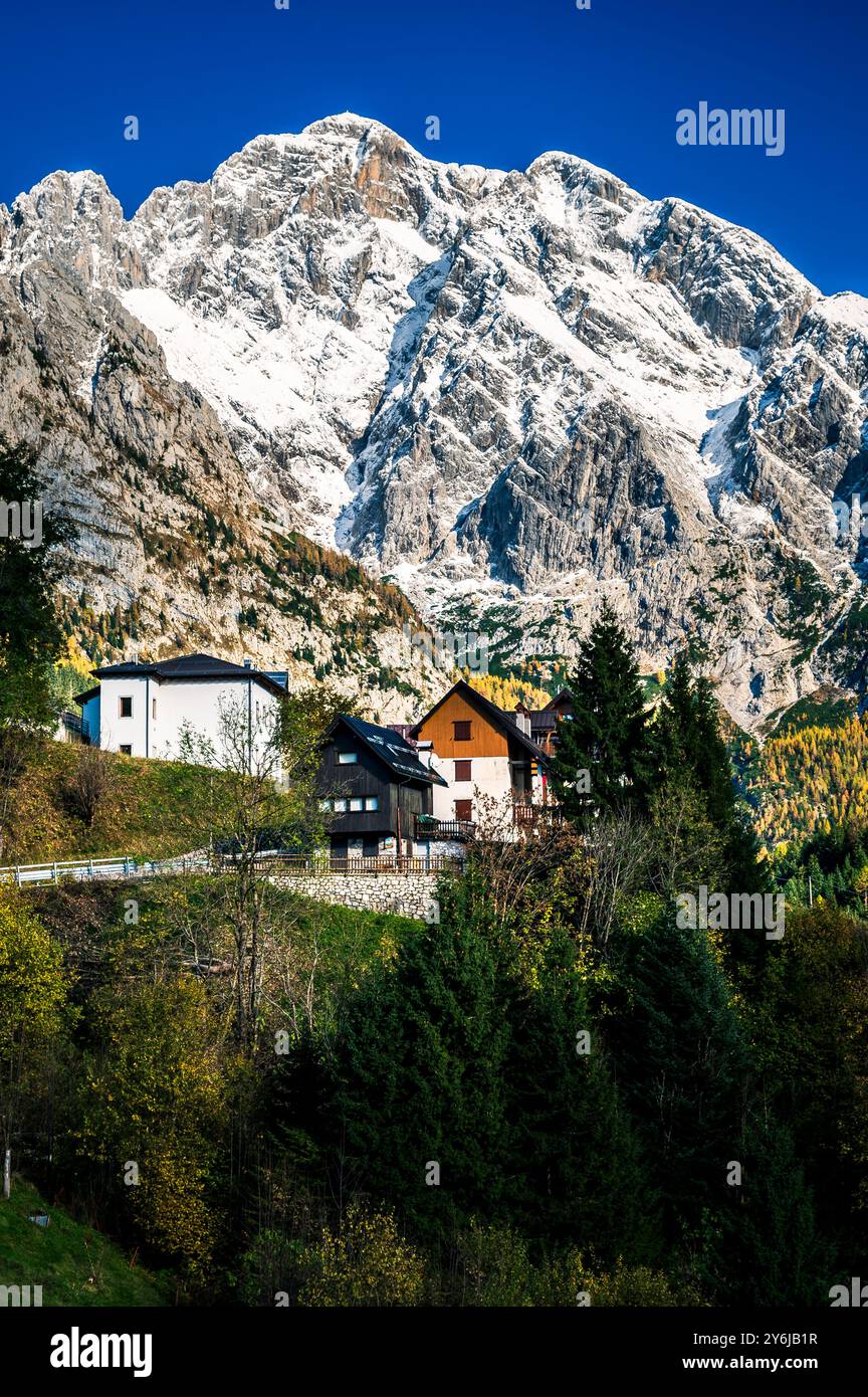 Autumn in Val Degano. Forni Avoltri. Explosion of colors in the Piave ...