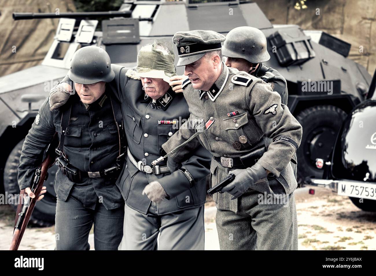 historical recreation of the World War II Stock Photo - Alamy
