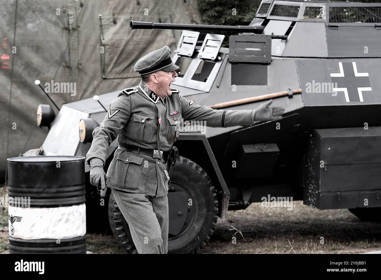 historical recreation of the World War II Stock Photo - Alamy