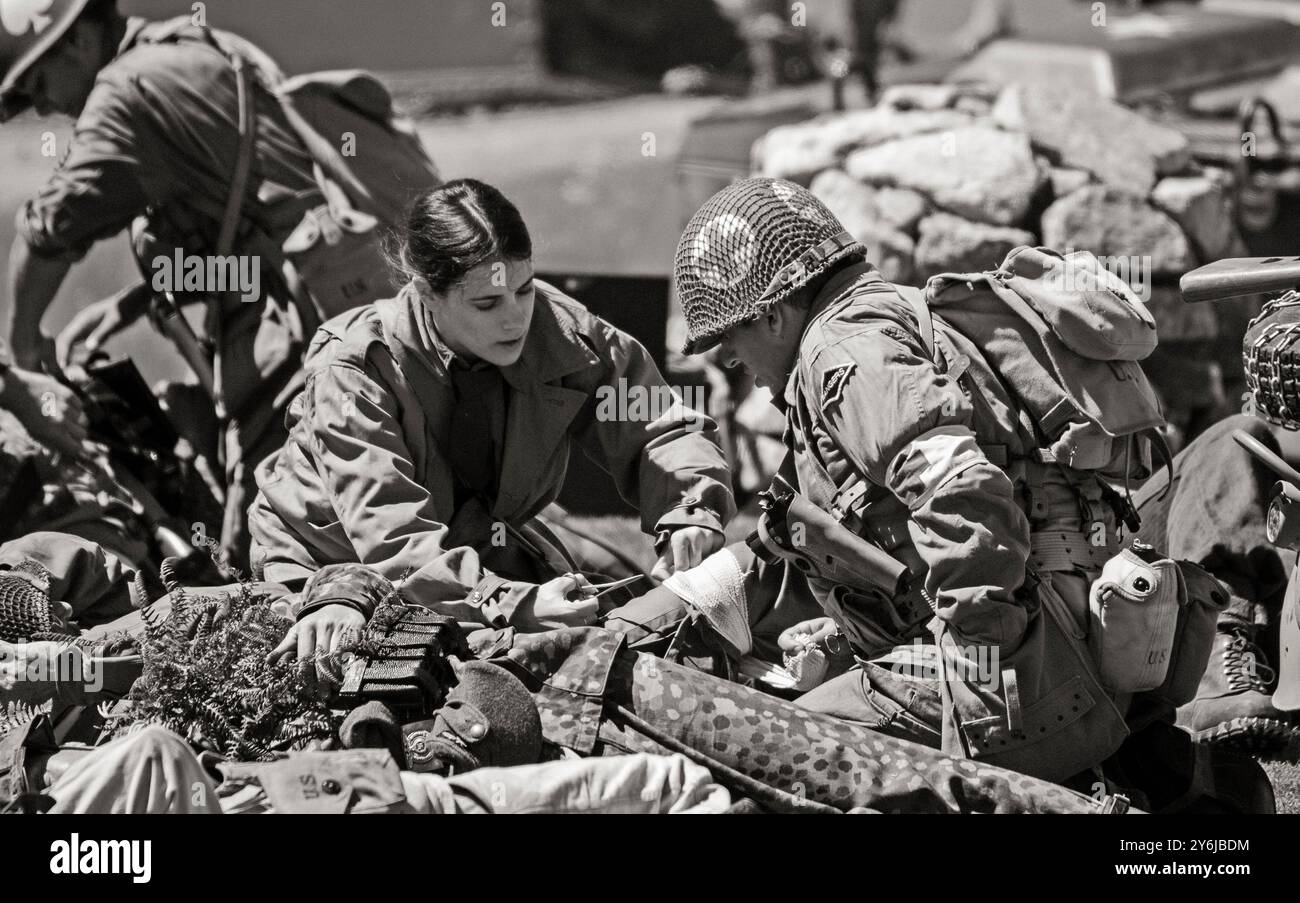 historical recreation of the World War II Stock Photo - Alamy