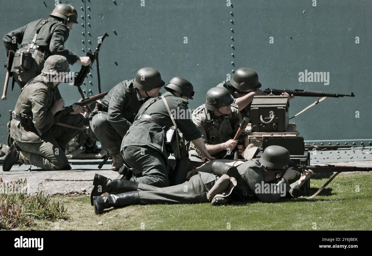 historical recreation of the World War II Stock Photo - Alamy