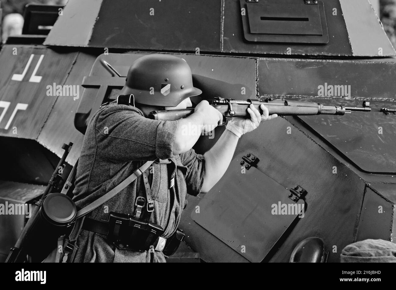 historical recreation of the World War II Stock Photo - Alamy