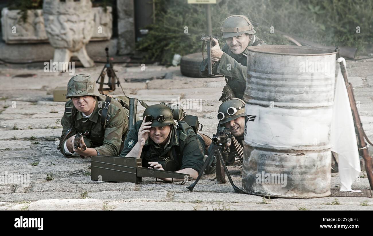 historical recreation of the World War II Stock Photo - Alamy