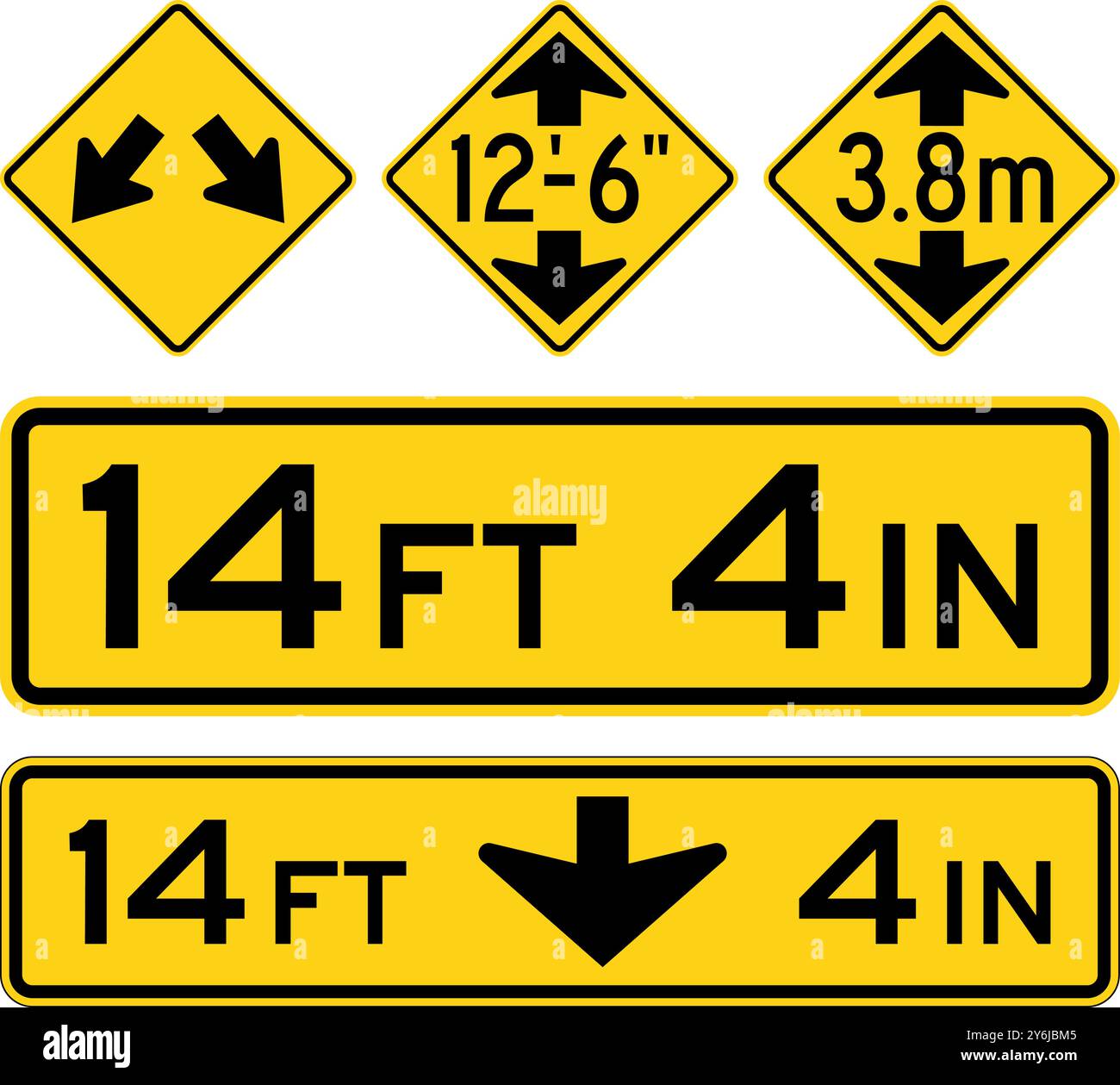 Speed Advisory Road Signs Collection with Exit, Ramp, Turn, and Truck Rollover Warnings for ...