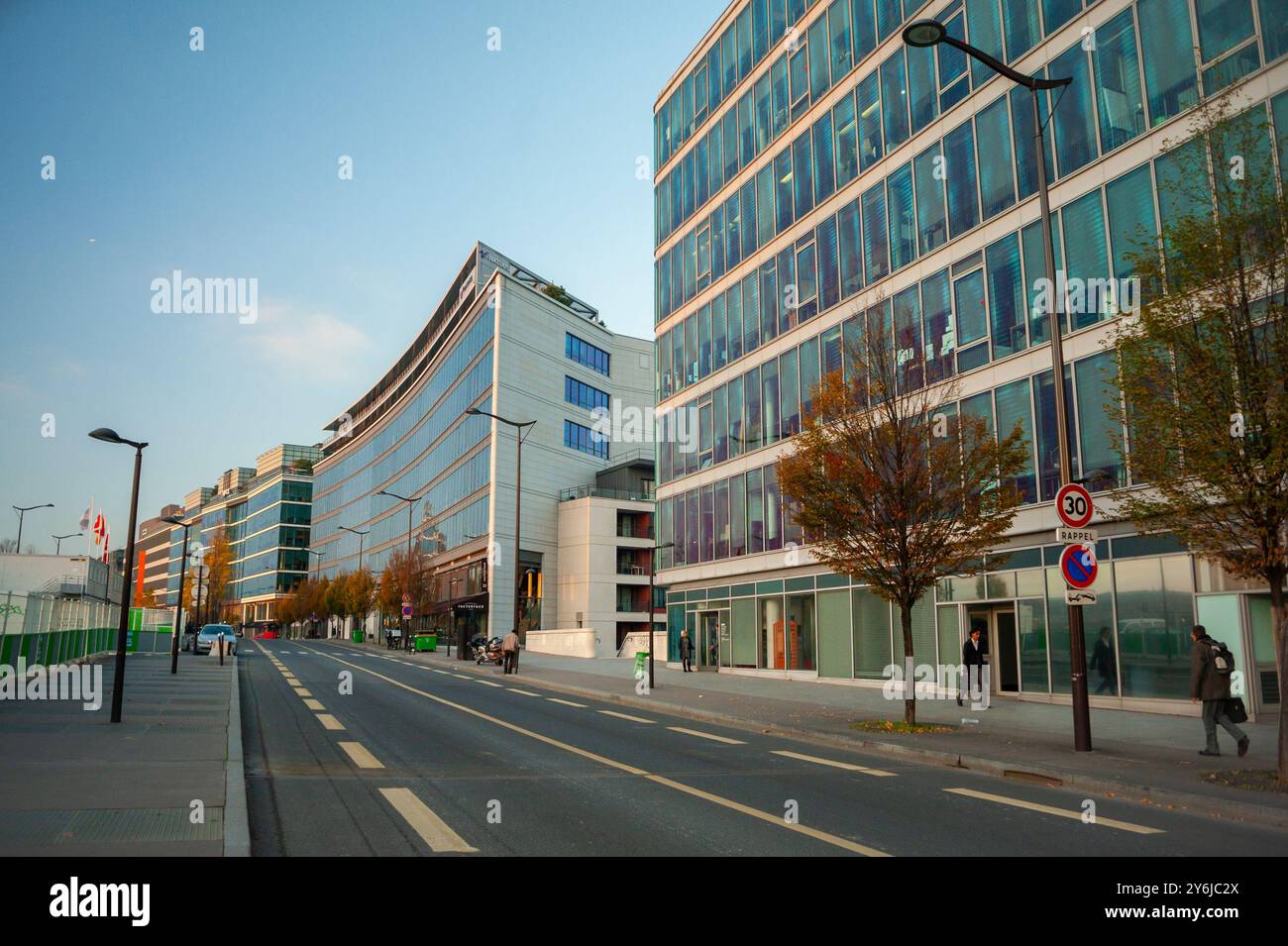 Paris, France, Empty Street Scenes, Modern Architecture, Office ...