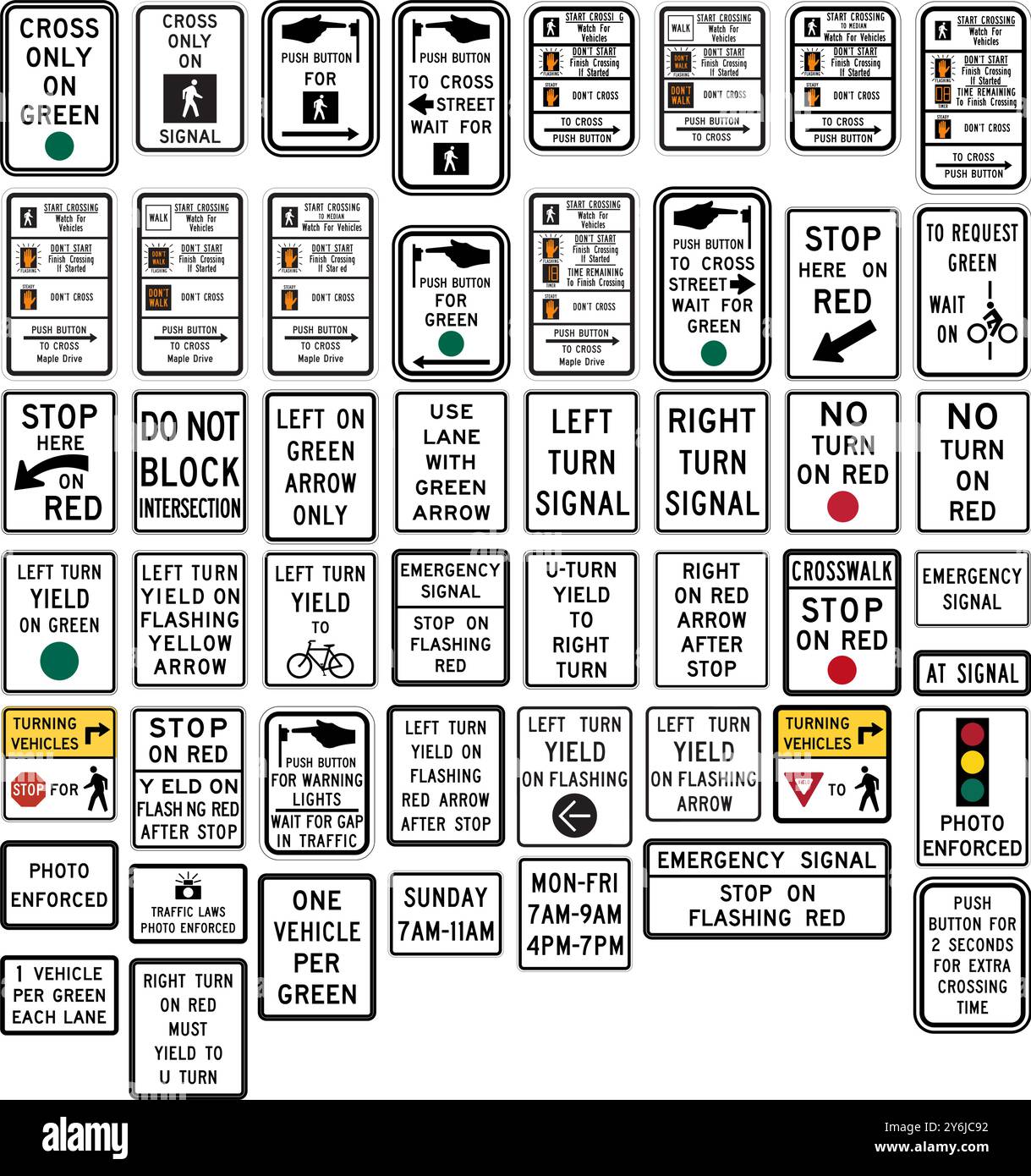 Pedestrian traffic signals Stock Vector Images - Alamy