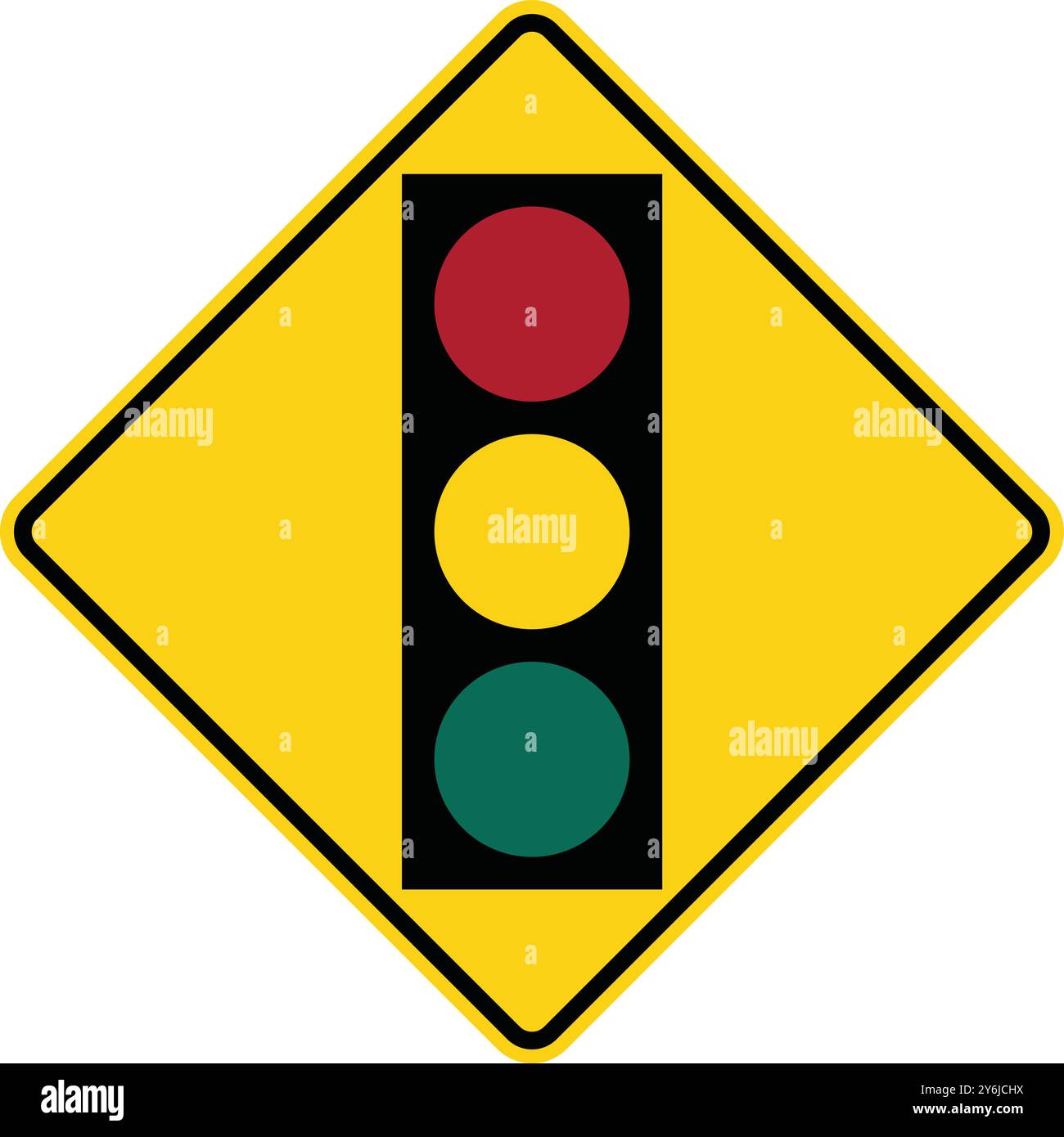 Traffic lights ahead. Advance Traffic Control Signs: Stop, Yield ...