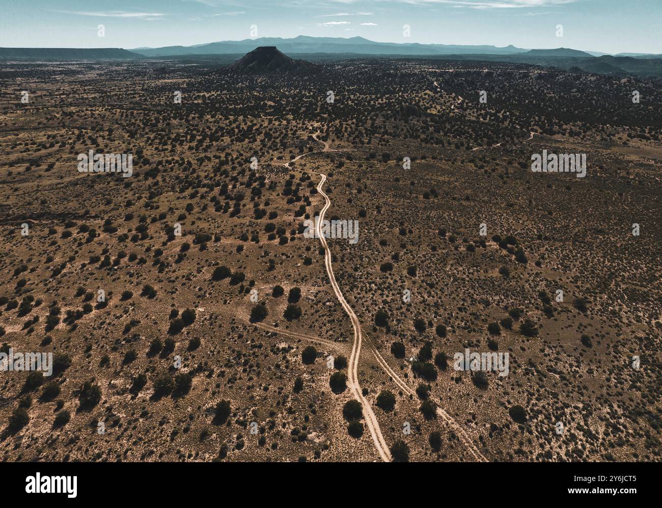 Dry open chaparral in the Carson National Forest, northern New Mexico ...
