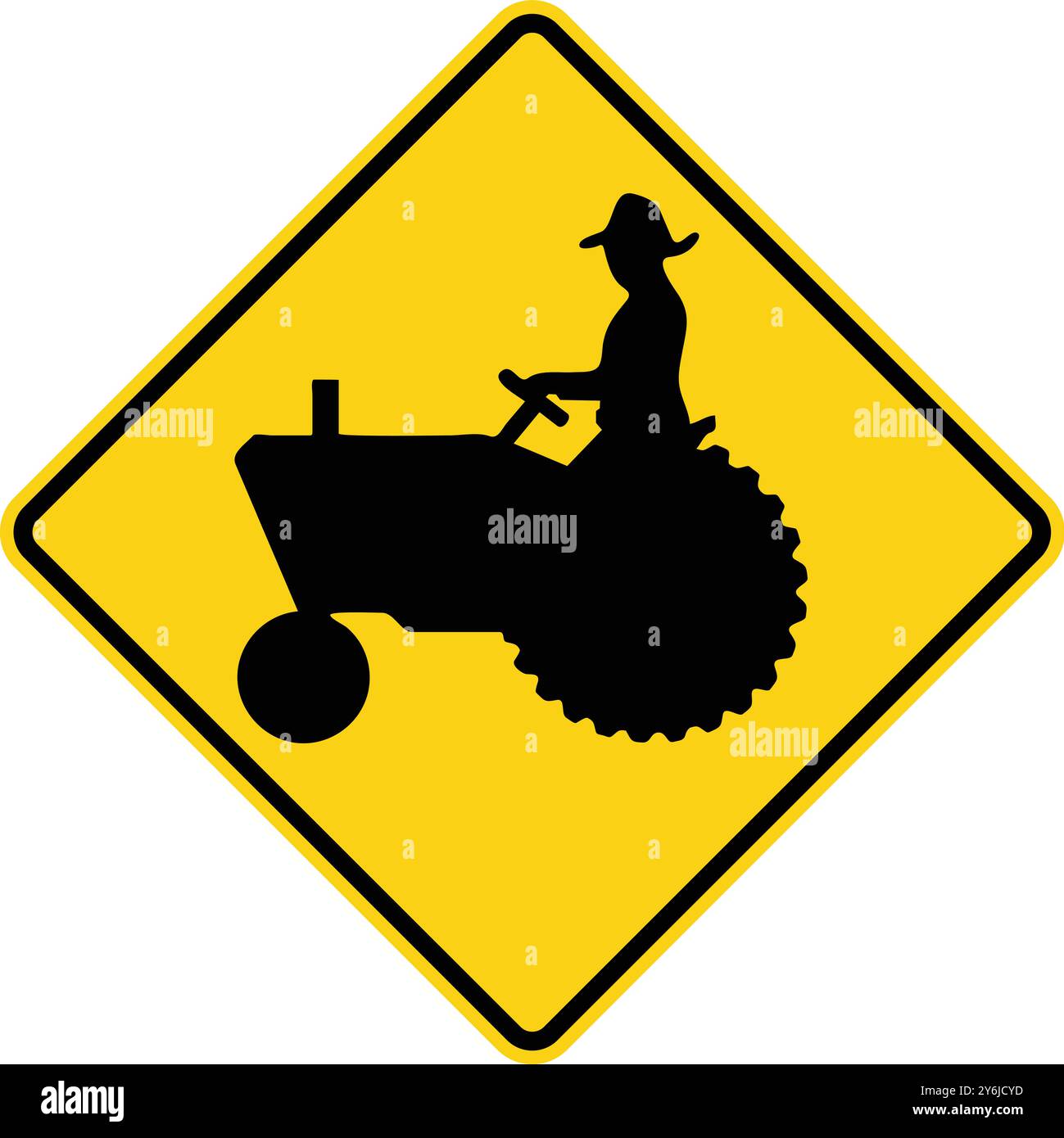 Farm vehicles, Advance Road Warning Signs Collection Featuring Bicycles ...