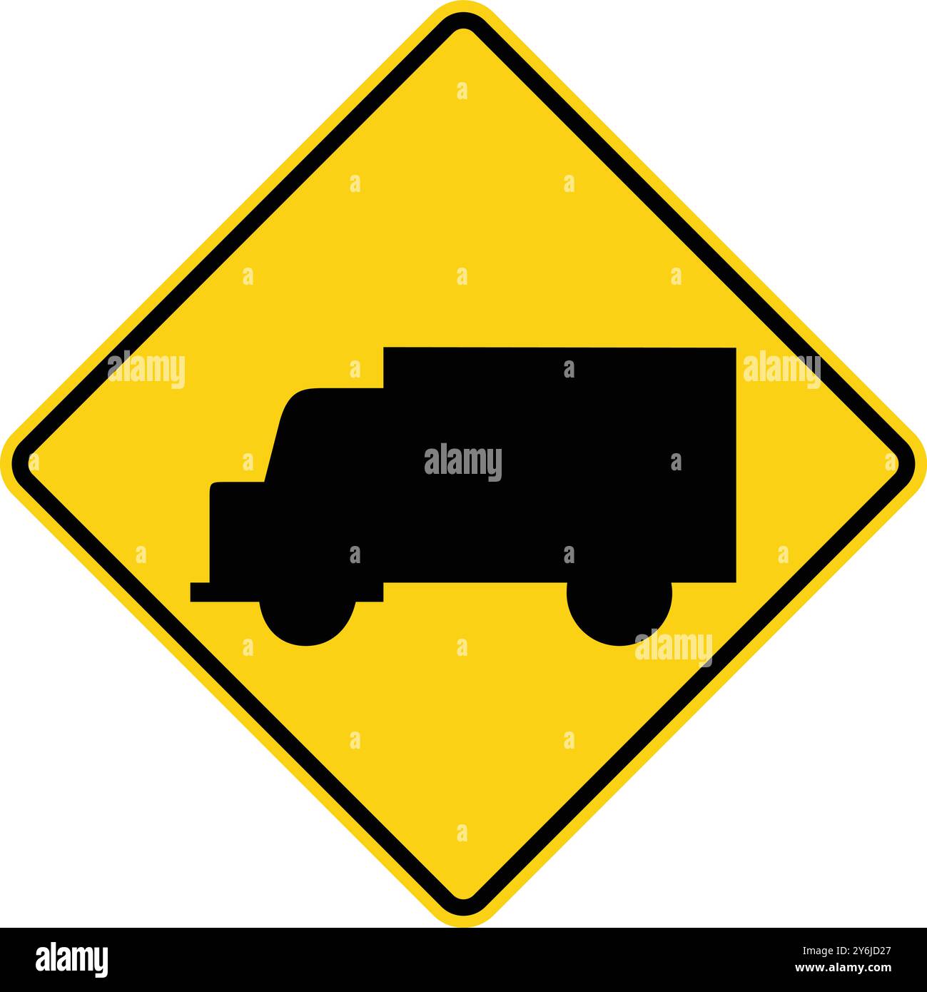 Truck, Advance Road Warning Signs Collection Featuring Bicycles ...