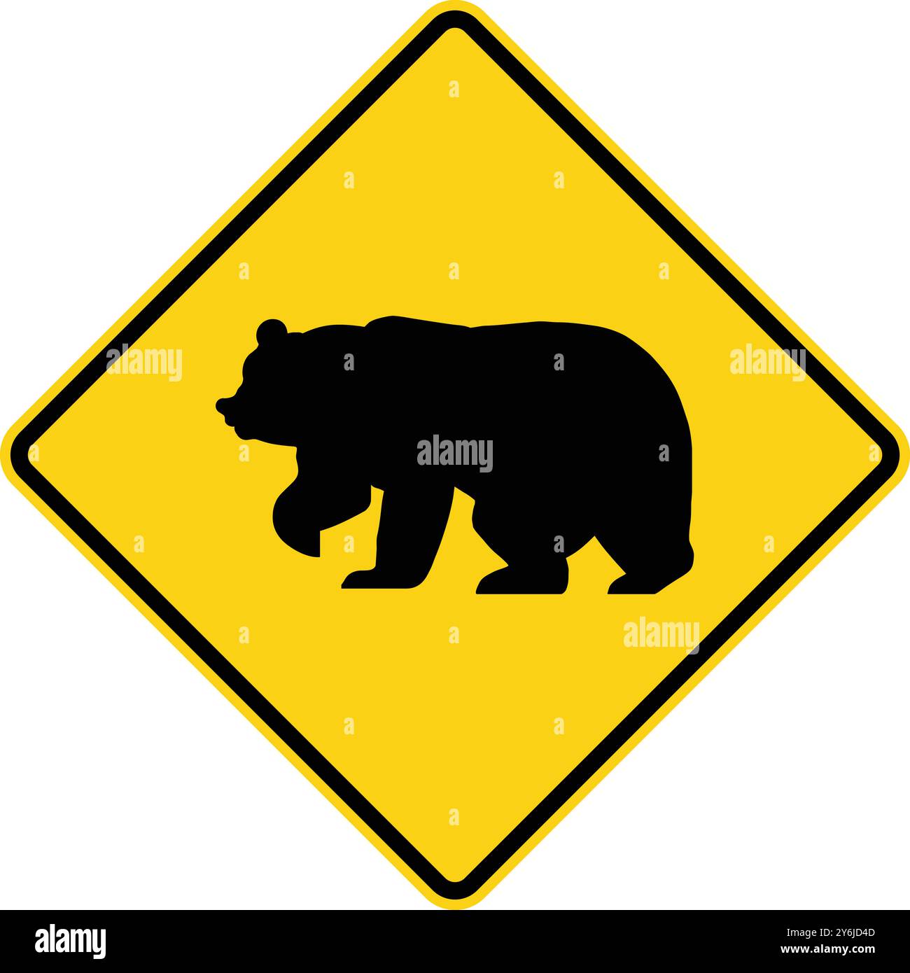 Bear, Advance Road Warning Signs Collection Featuring Bicycles ...