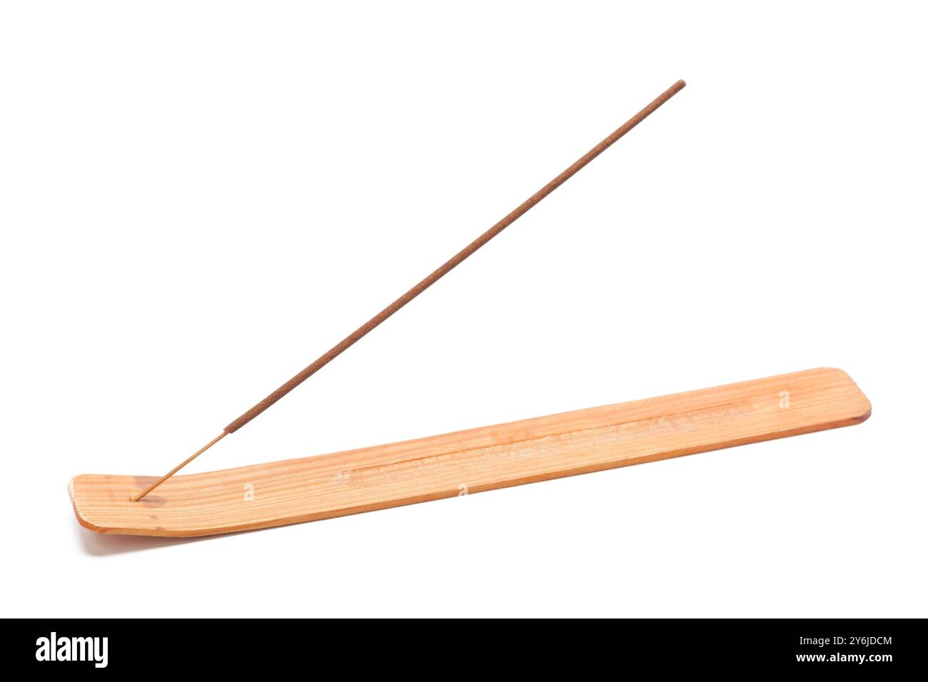 Incense candle on white Cut Out Stock Images & Pictures - Alamy