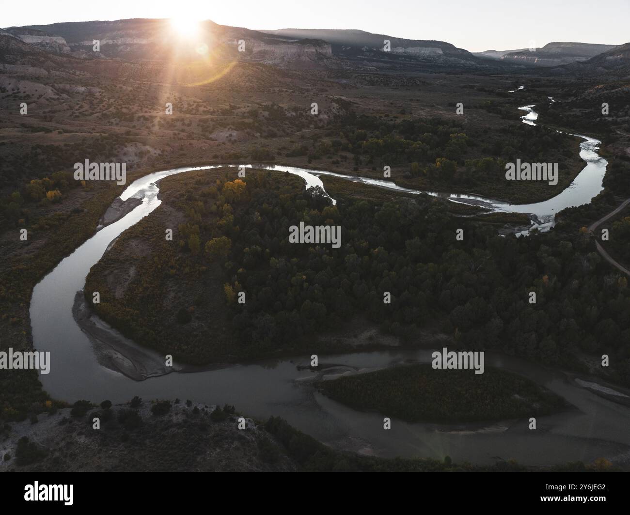 A bend in the Chama River in northern New Mexico, USA Stock Photo - Alamy