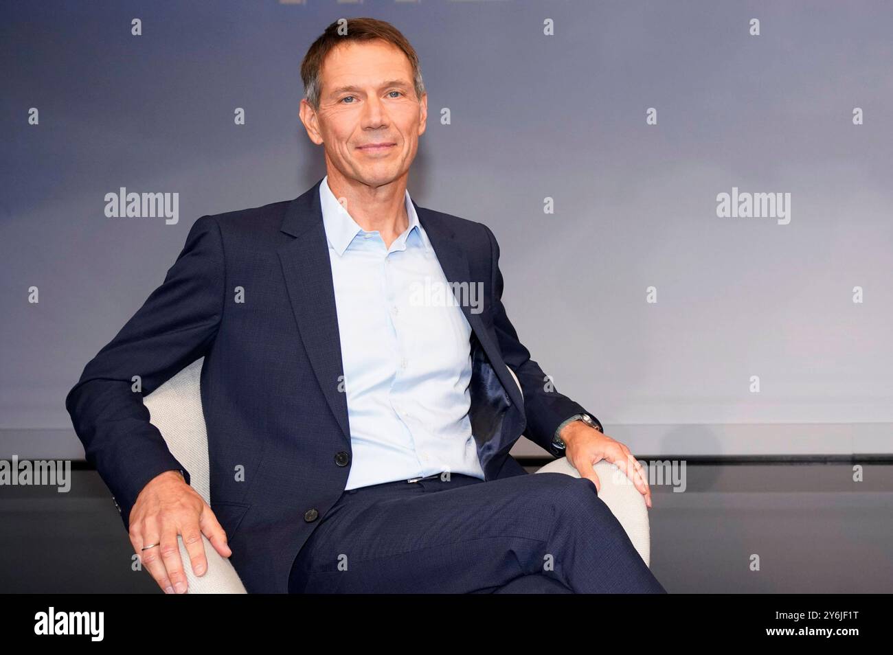 Rene Obermann in der ARD-Talkshow maischberger im Studio Berlin ...