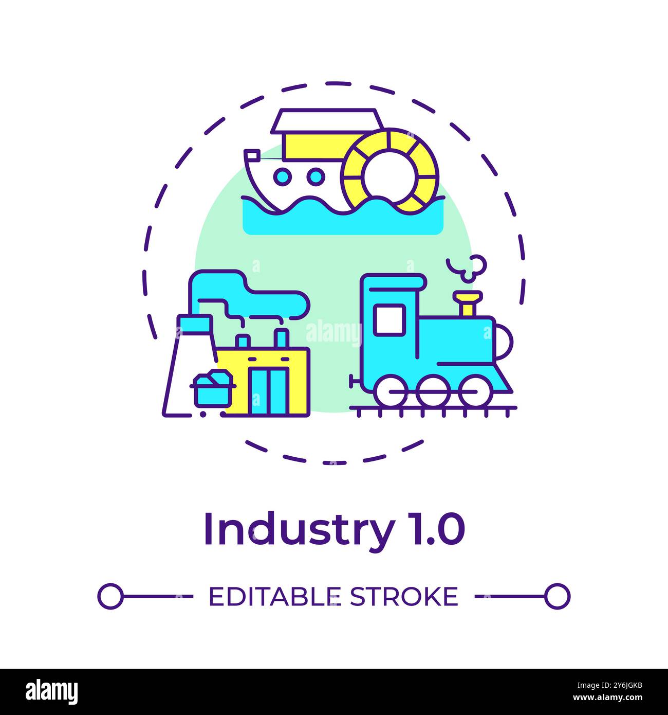 Steam engine 18th century Stock Vector Images - Alamy