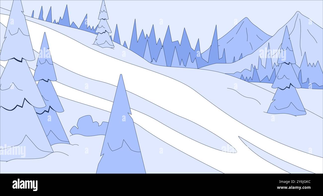 Snow covered backdrop Stock Vector Images - Alamy