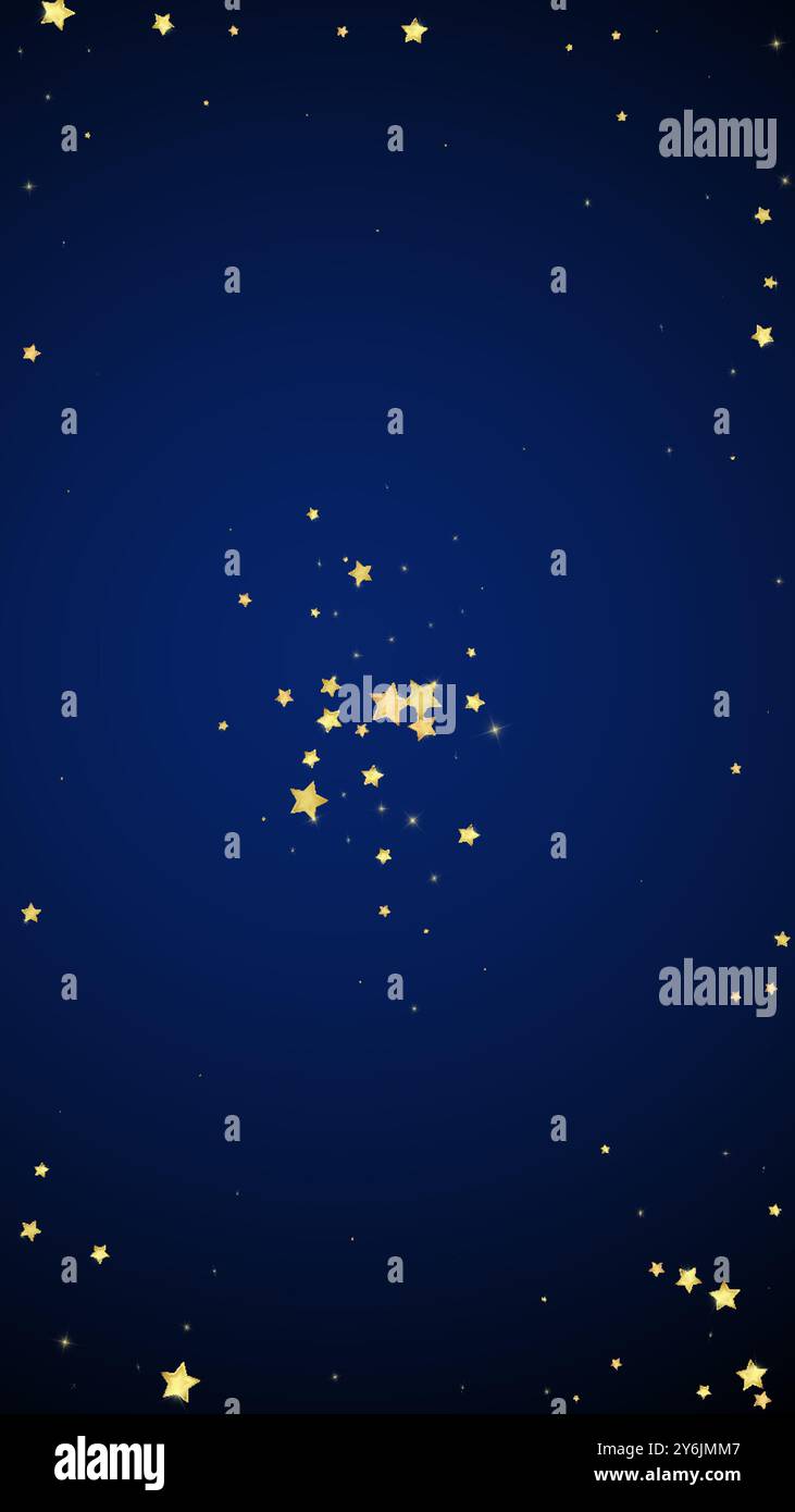 Magic stars vector overlay. Gold stars scattered around randomly ...