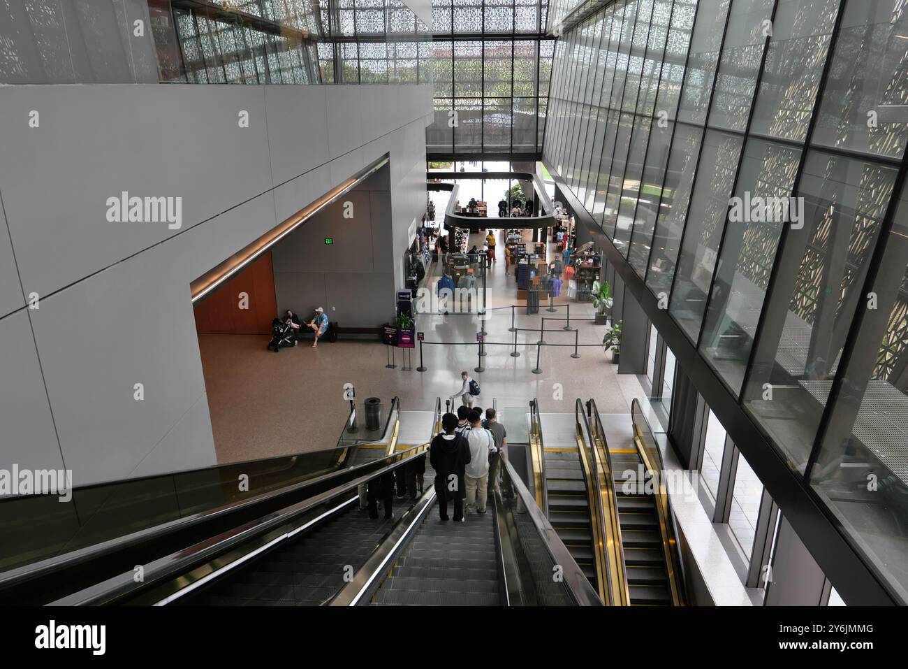 AN INTERIOR VIEW OF THE NATIONAL MUSEUM OF AFRICAN AMERICAN HISTORY AND ...