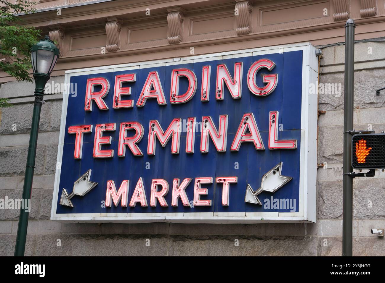 SIGN OF READING TERMINAL MARKET Stock Photo - Alamy