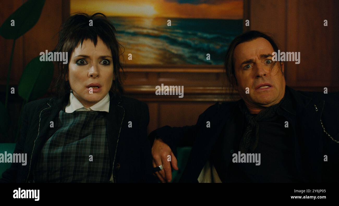 WINONA RYDER and JUSTIN THEROUX in BEETLEJUICE BEETLEJUICE (2024 ...